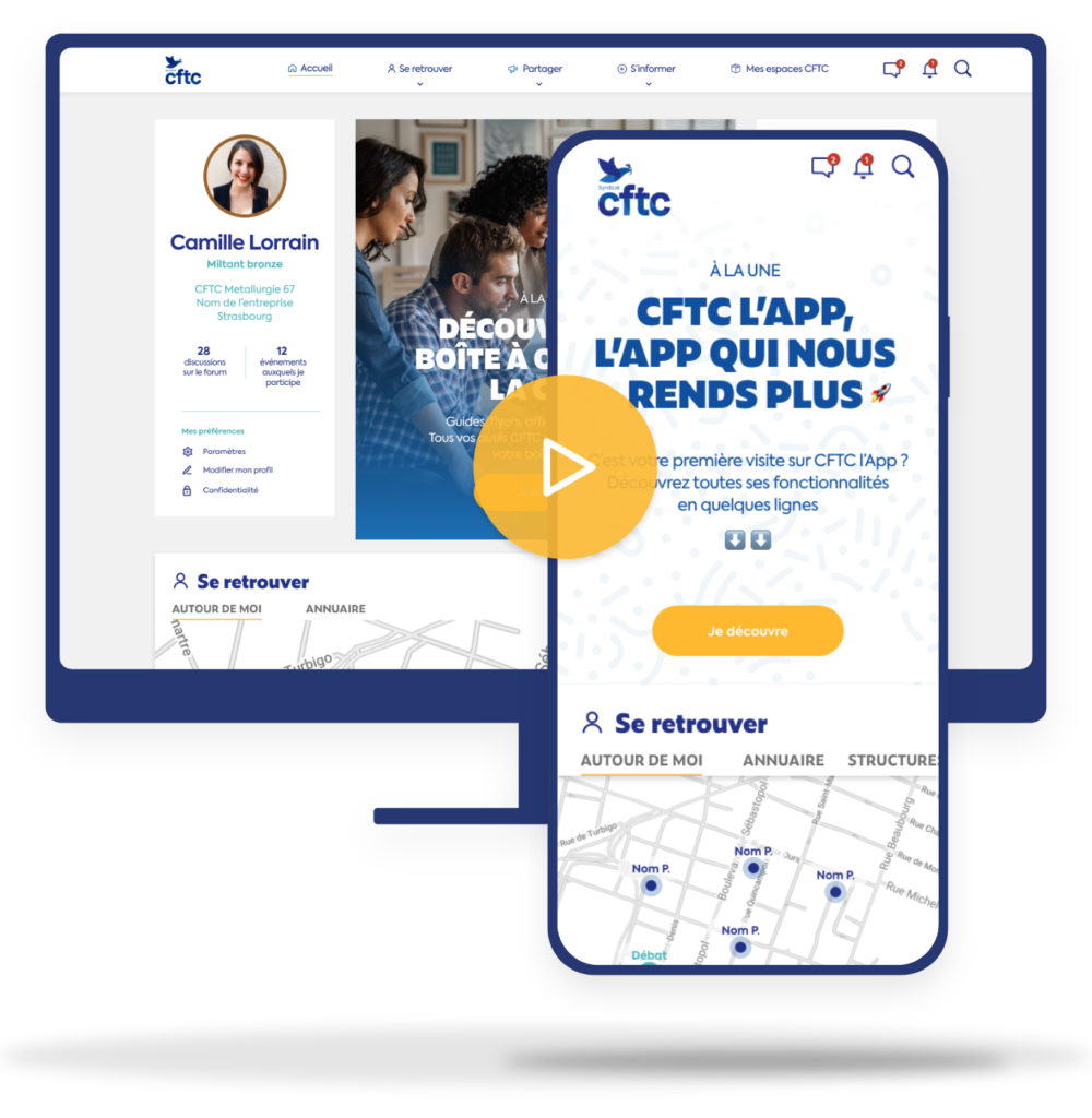 CFTC l'App - Rejoignez notre réseau de 140 000 adhérents et militants